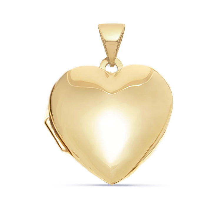 10K, 14K Solid Gold Heart Locket